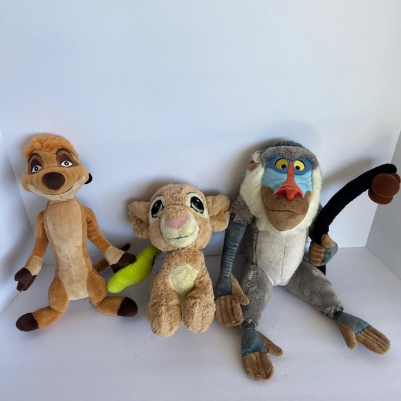 Disney | Toys | Disney Store The Lion King Rafiki Timn And Nala Plush ...